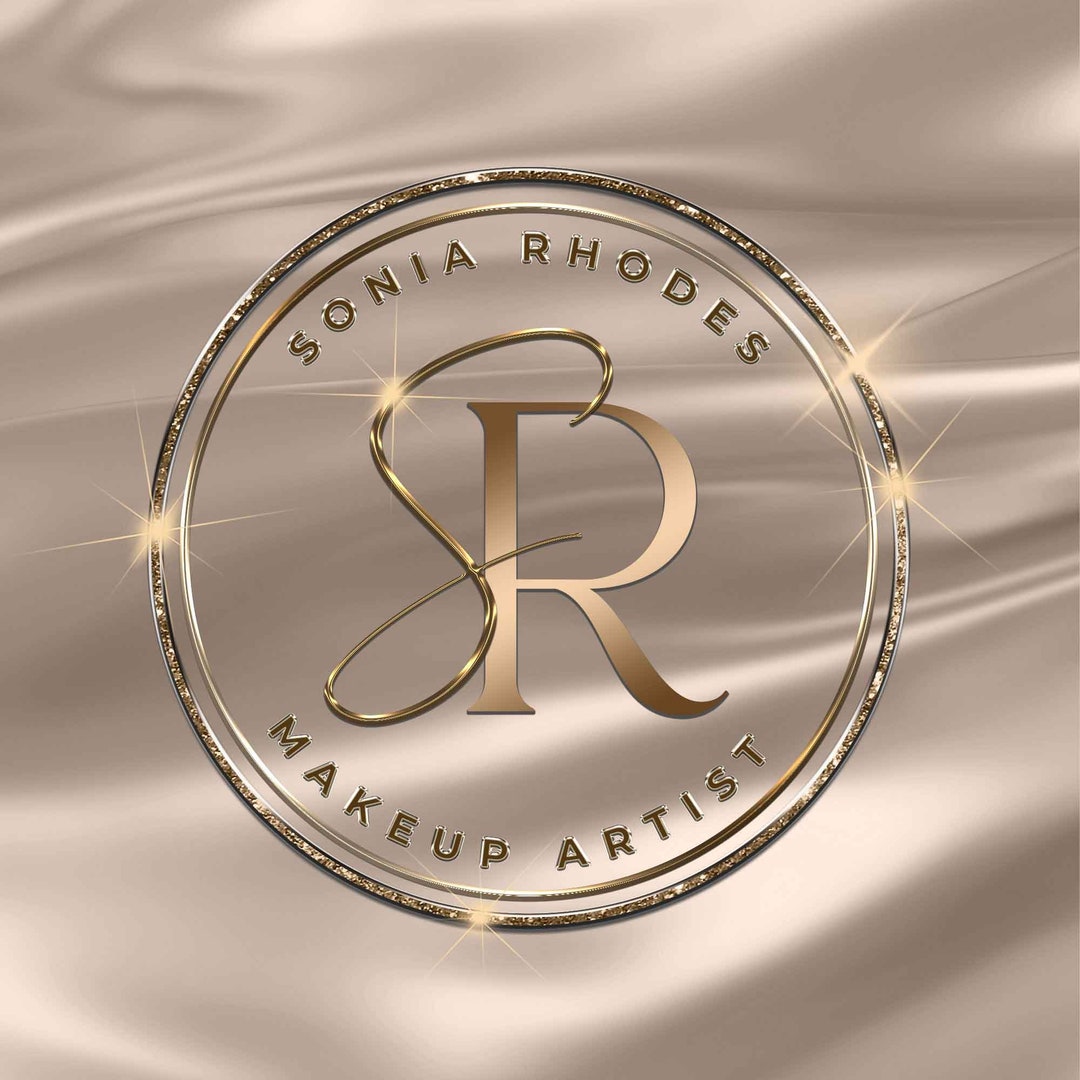 Premade Bronze Shiny Logo Design, Hairstylist Logo, Beauty Salon Logo ...