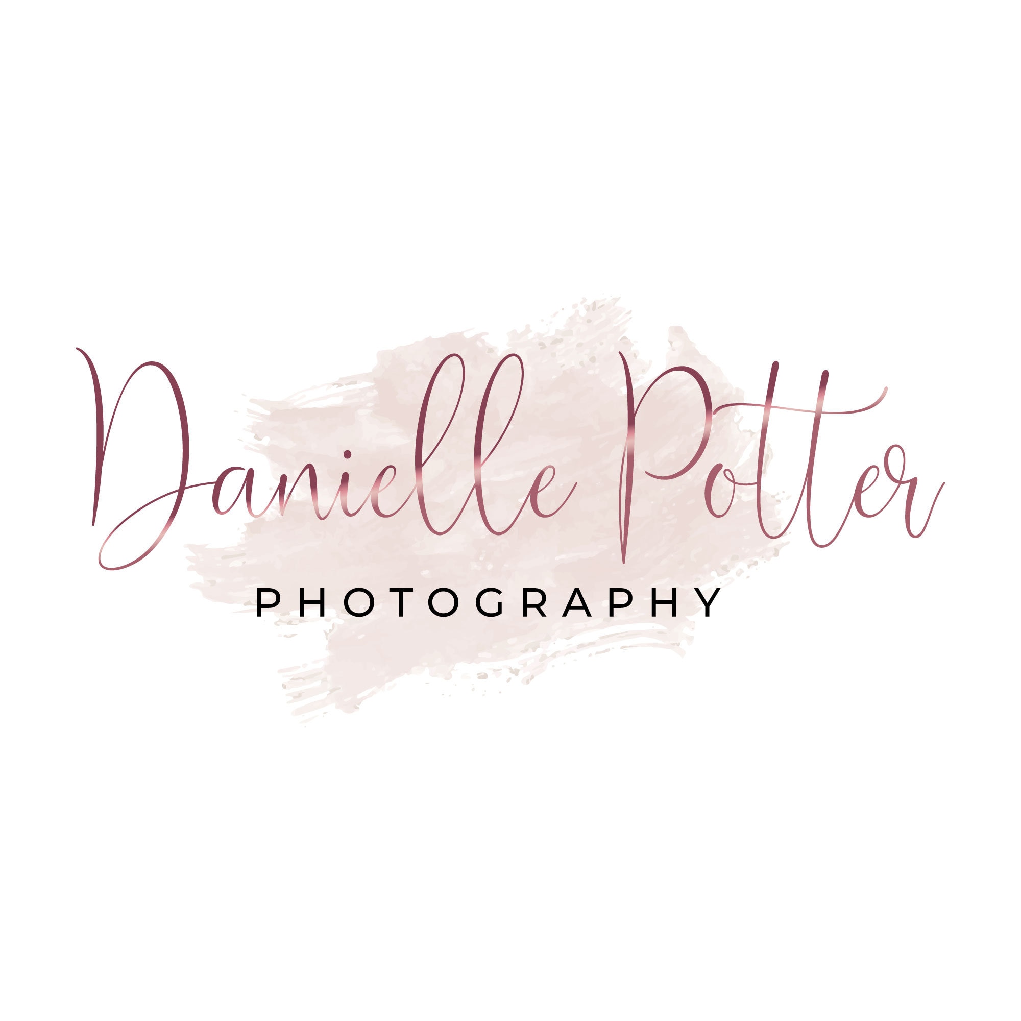 Beautiful Initials Heart Rose Gold Logo Design Makeup Logo | Etsy