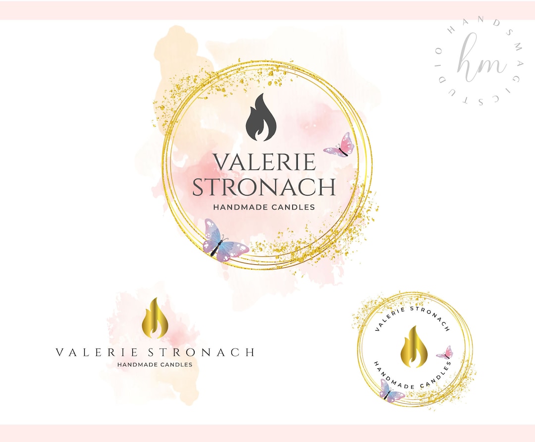 Premade Candles Logo Design, Soya Wax Candles Logo, Handmade Candles ...
