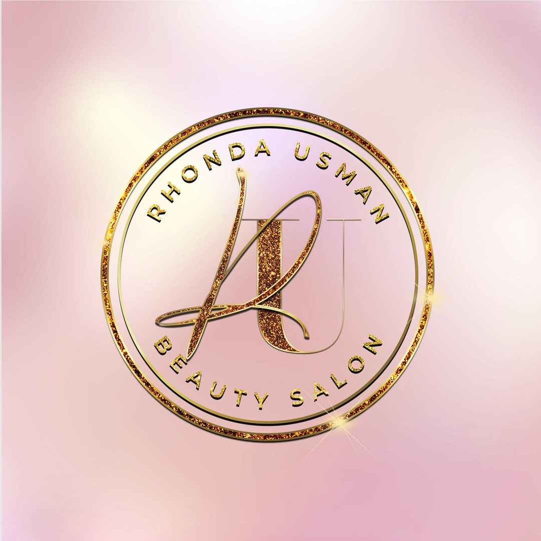 Premade Bronze Metallic Logo Design, Beauty Salon Logo, Hairstylist ...