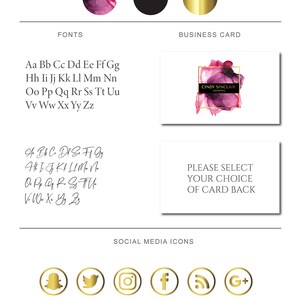 Gorgeous Pink and Gold Metallic Logo Design, Modern Watercolor Logo ...