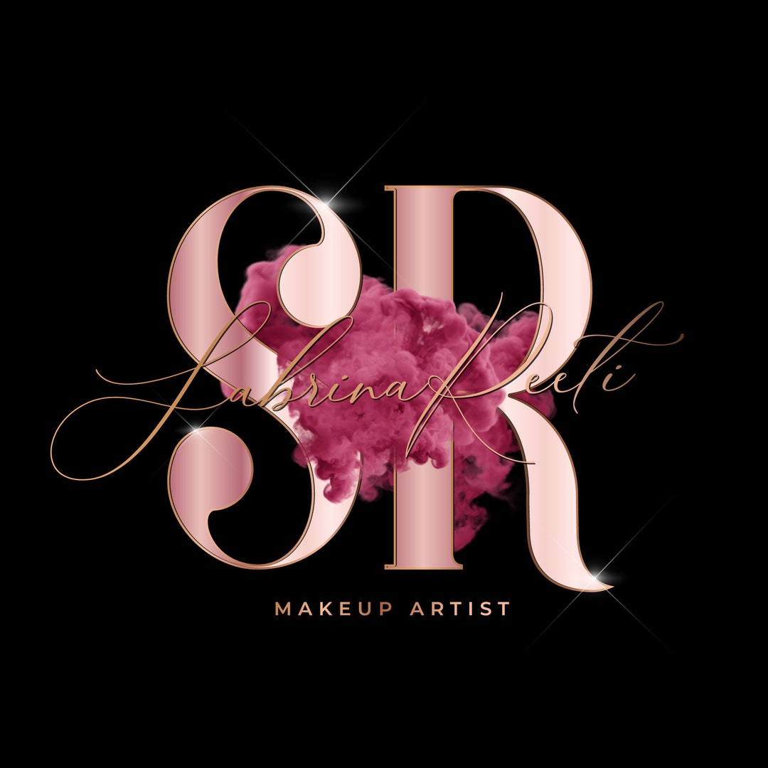 Modern Rose Gold Shiny Logo Design Initials Logo Design - Etsy