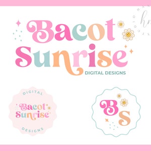 Beautiful and Cute Retro Style Logo Design, Modern Cute Logo, Girly ...