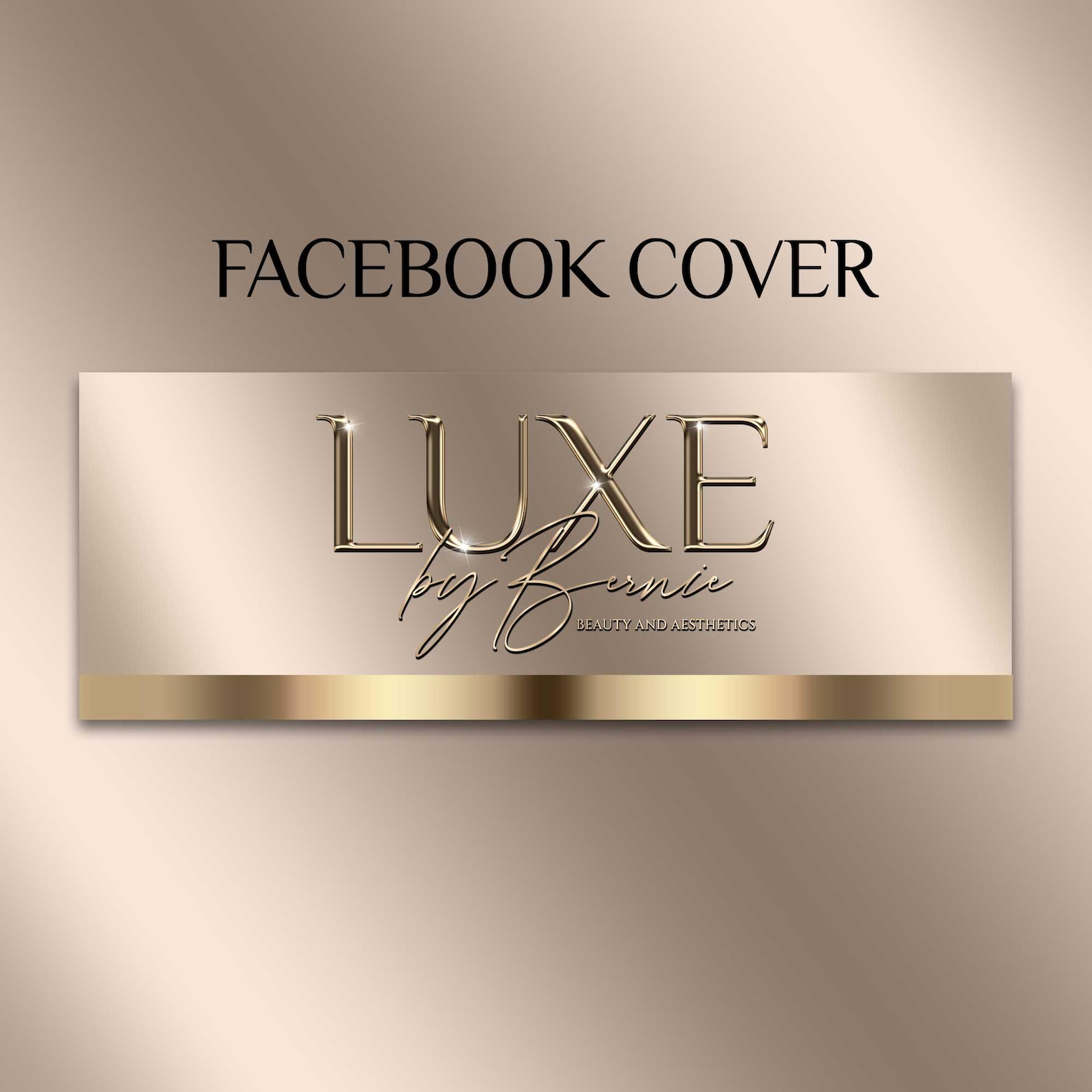 Digital Modern BROWN GOLD Logo Design, Beauty Logo, Hairstylist Logo ...