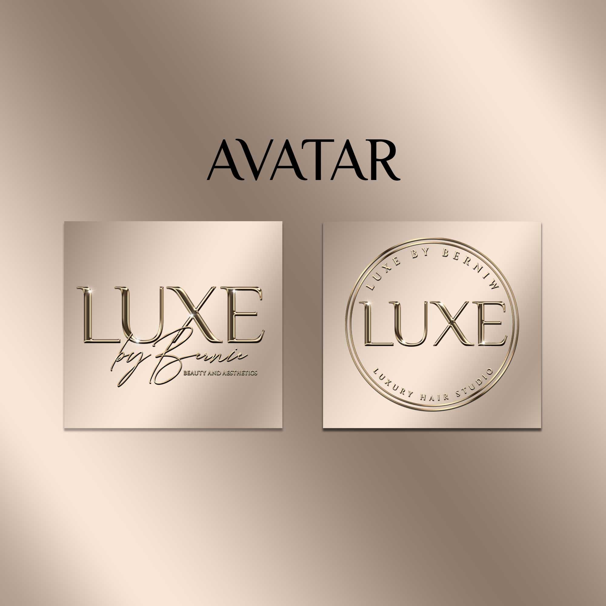 Digital Modern BROWN GOLD Logo Design, Beauty Logo, Hairstylist Logo ...