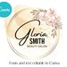 Modern Beige Floral Editable Logo Design, Instant Download, DIY Logo ...