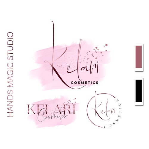 Premade Rose Gold and Bronze Simple Logo Design Beauty Logo - Etsy