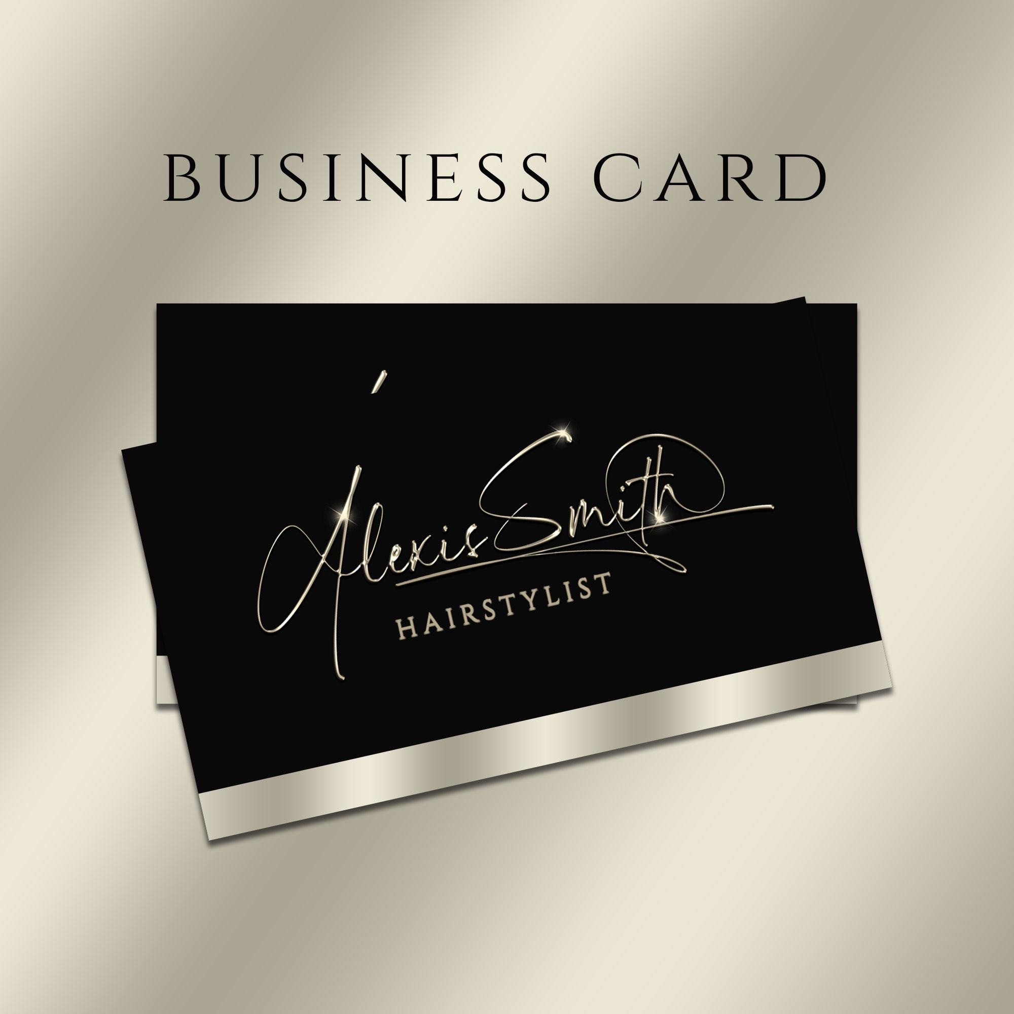 Digital Modern Metallic Brown Gold Logo Design, Brows Logo, Hairstylist ...