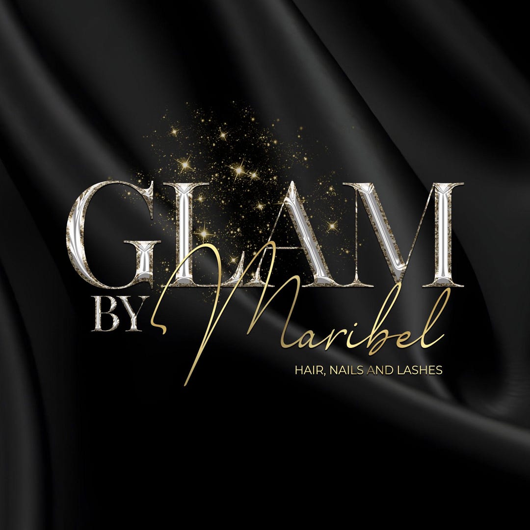 Digital White and Gold Glam Logo Design, 24 Hours Delivery, Salon Logo ...