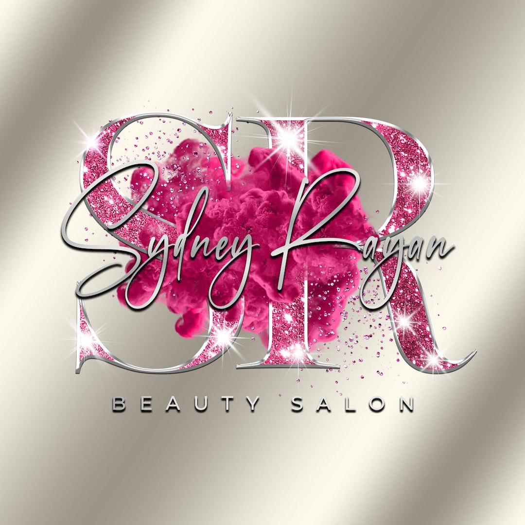 Premade Pink Logo Design, Beauty Logo, Pink Glitter Logo, Fashion Logo ...