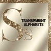Modern Navy Blue and Gold Glitter Digital Alphabets, Transparent ...
