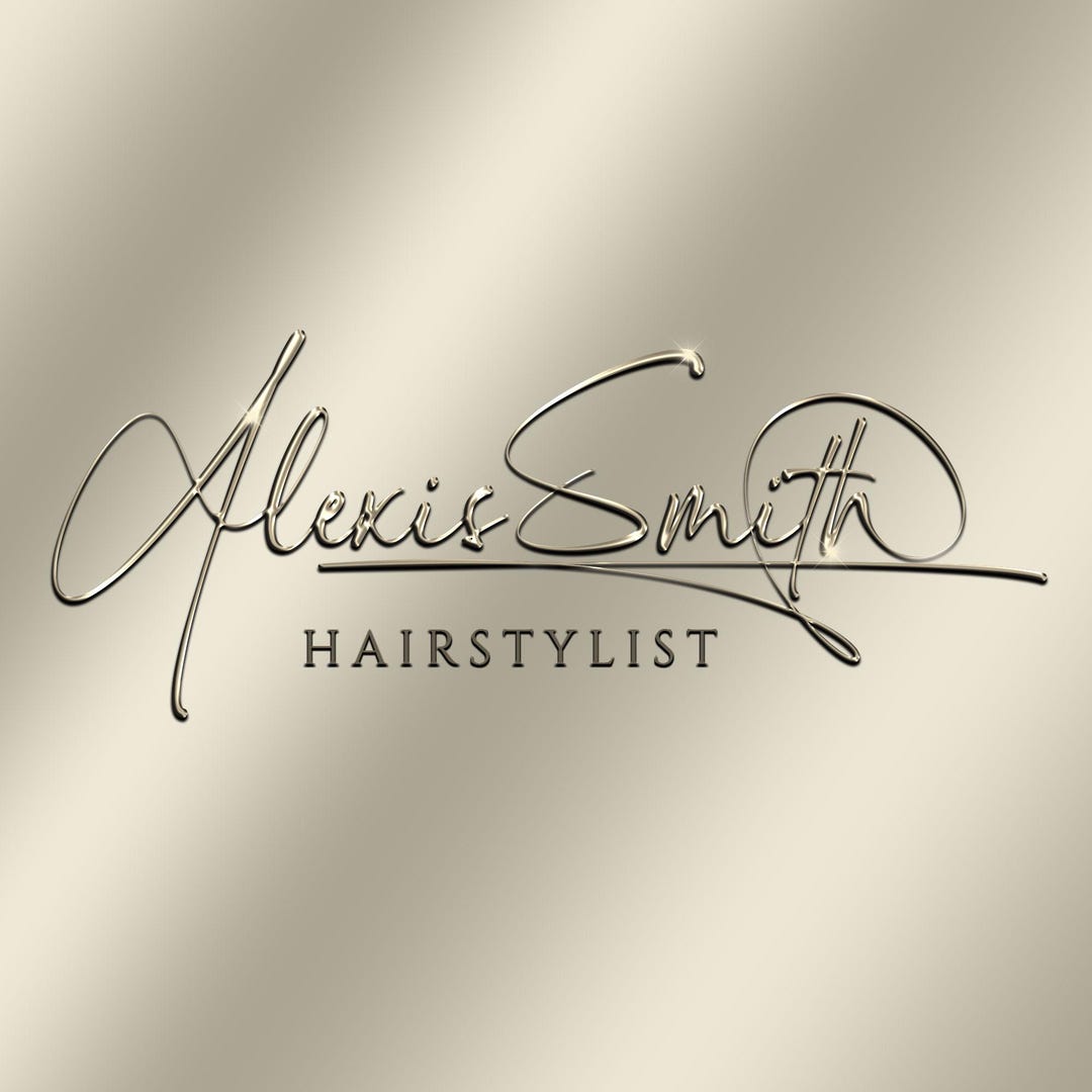 Digital Modern Metallic Brown Gold Logo Design, Brows Logo, Hairstylist ...