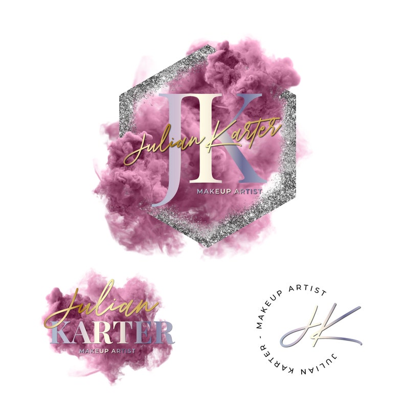 Beautiful Rose Gold Silver and Gold Logo Design Modern - Etsy