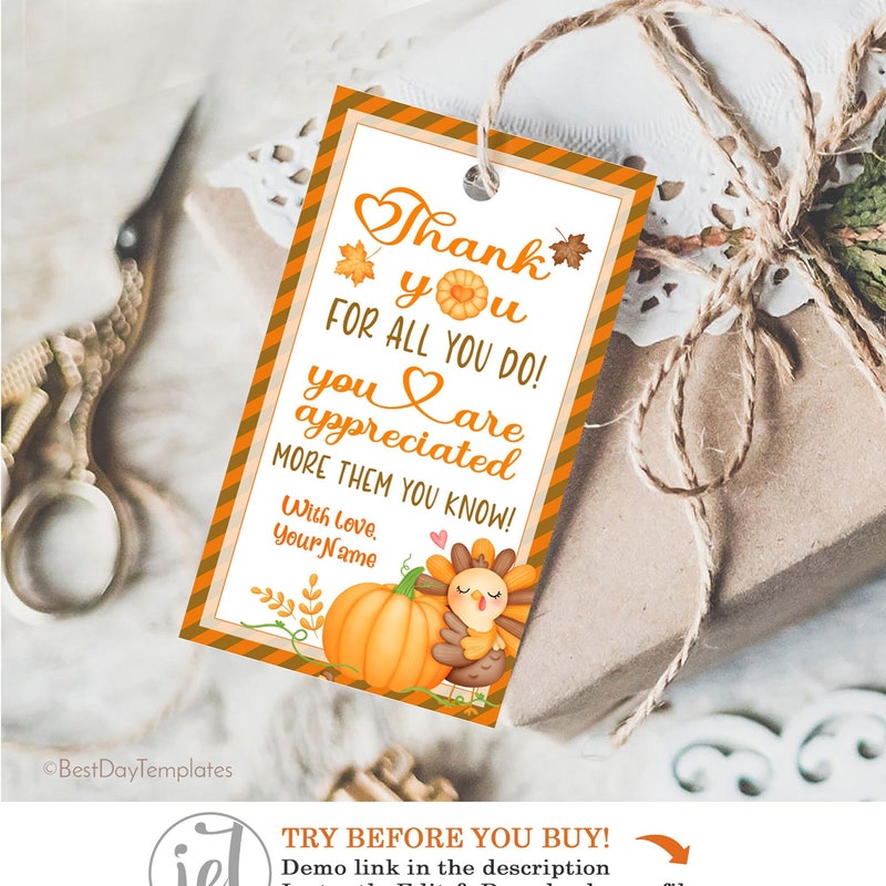 Thanksgiving Tags - Etsy