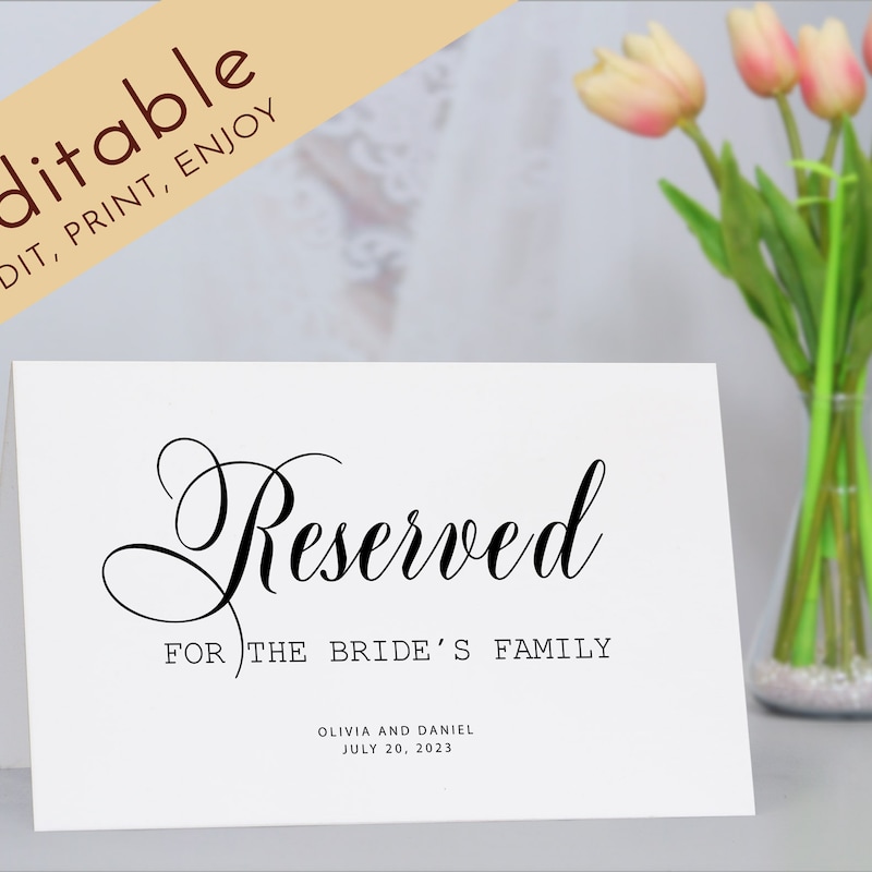 Reserved Sign - Etsy