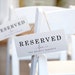 Luxury Wedding Reserved Sign Template, Printable Wedding Reserved Sign ...