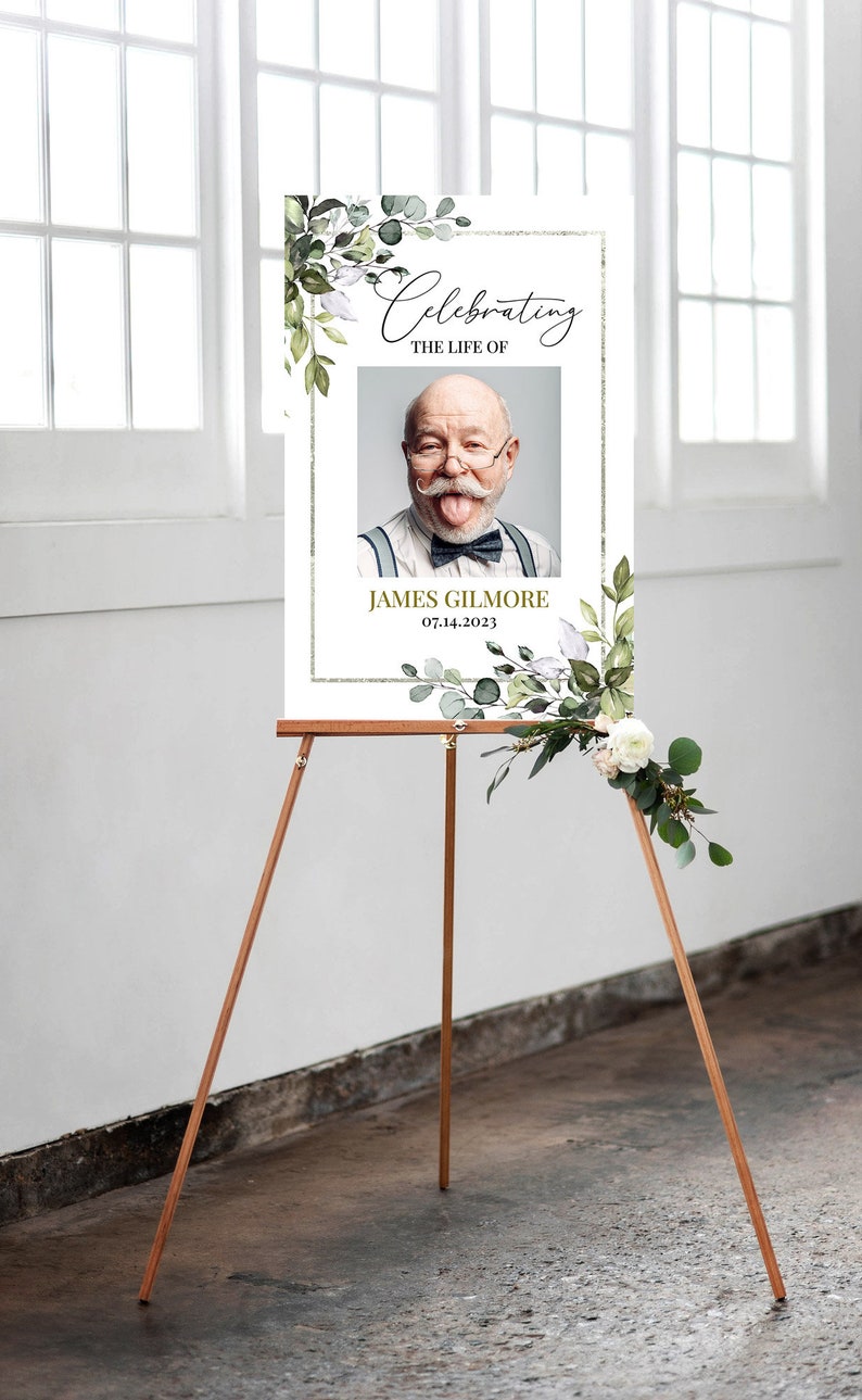 Editable Funeral Welcome Sign Template Memorial Sign - Etsy