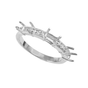 Semi Mount Ring Stone Setting Size 5X3 MM 3 Piece Beget Shape - Etsy