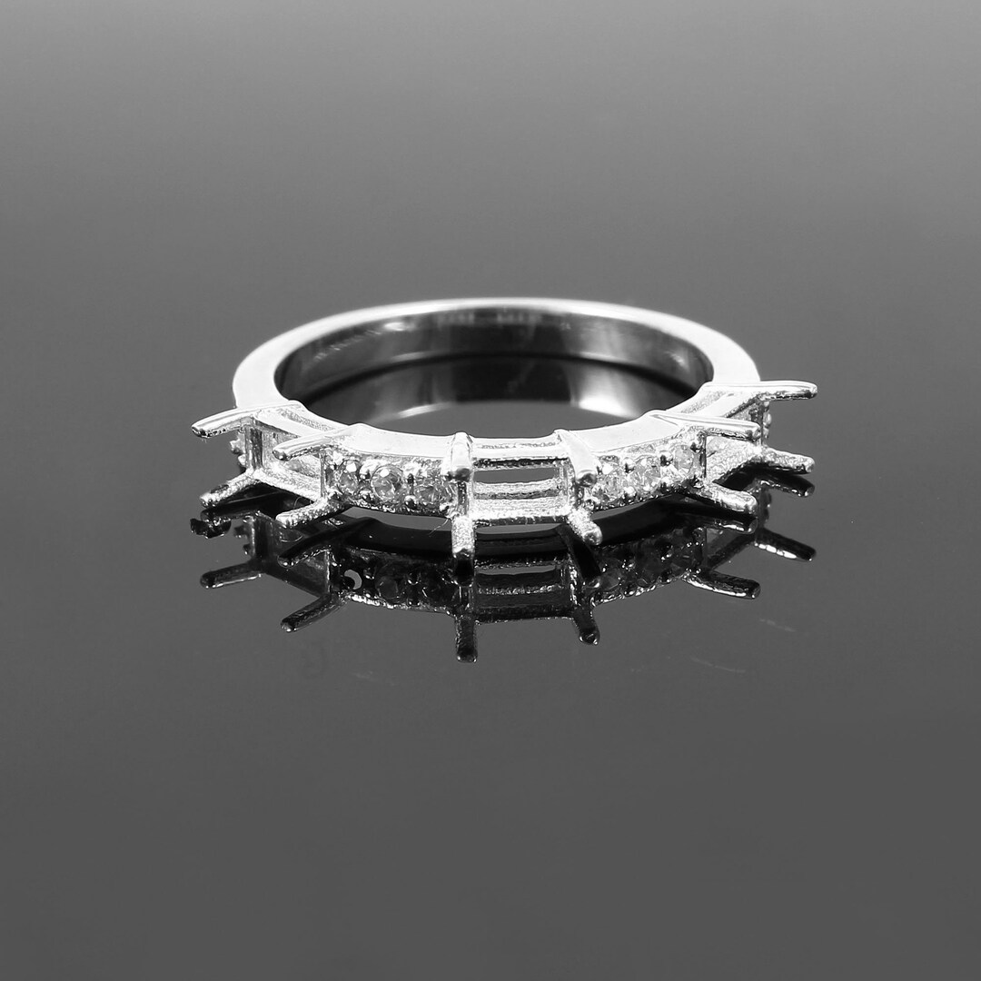 Semi Mount Ring Stone Setting Size 5X3 MM 3 Piece Beget Shape - Etsy