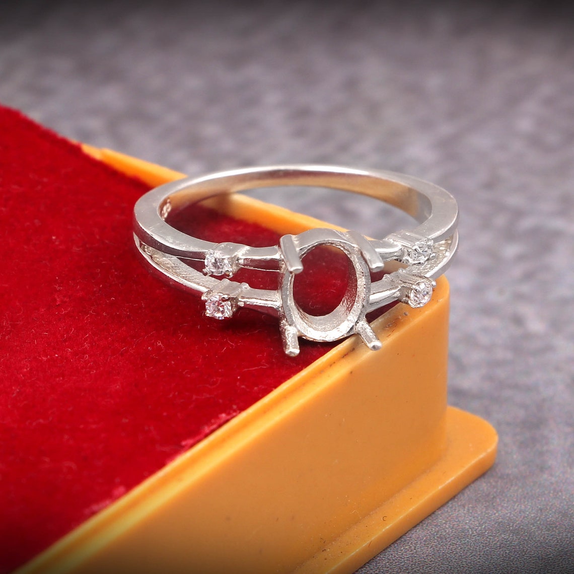 Semi Mount Ring 925 Sterling Silver Wedding Engagement Etsy semi-mount-ring-925-sterling-silver-wedding-engagement-etsy