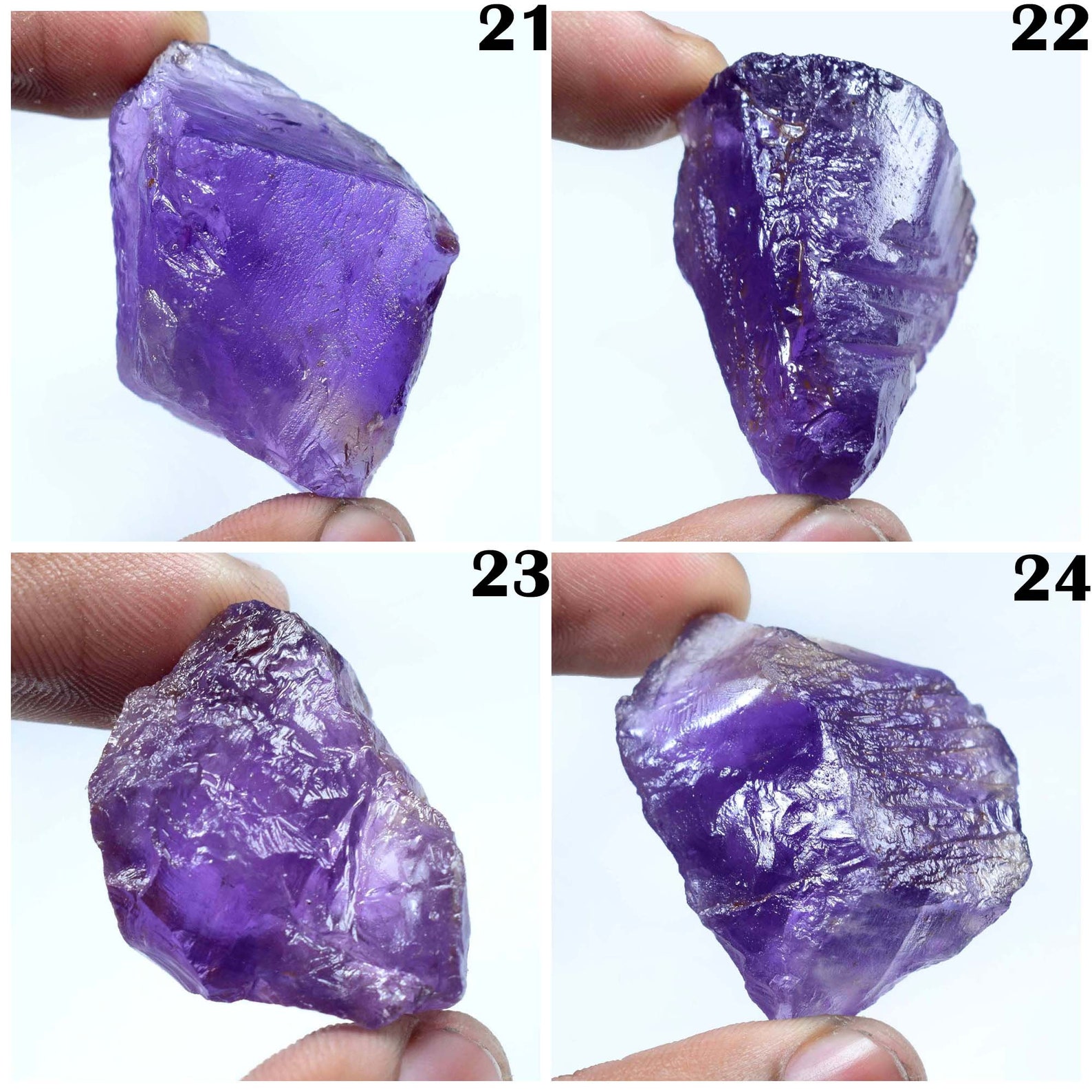 Natural Amethyst Rough Gemstone Genuine Blue Amethyst Uncut - Etsy