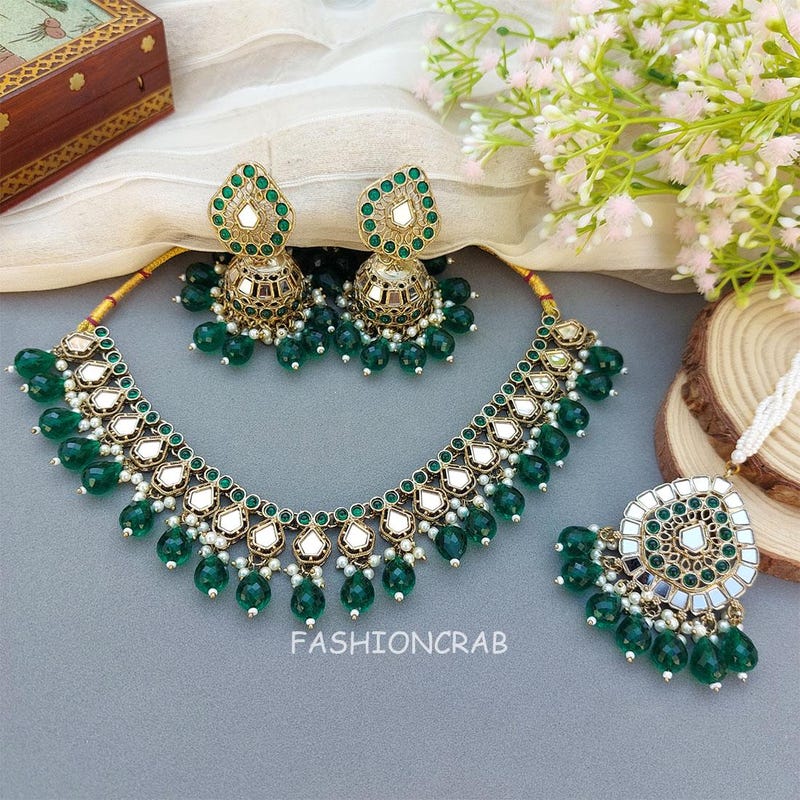 Green Necklace - Etsy