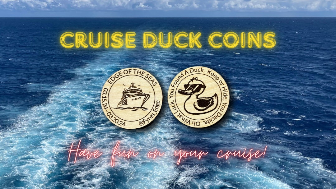 Cruise Duck Token Coin Wooden Coin the Duck Game - Etsy