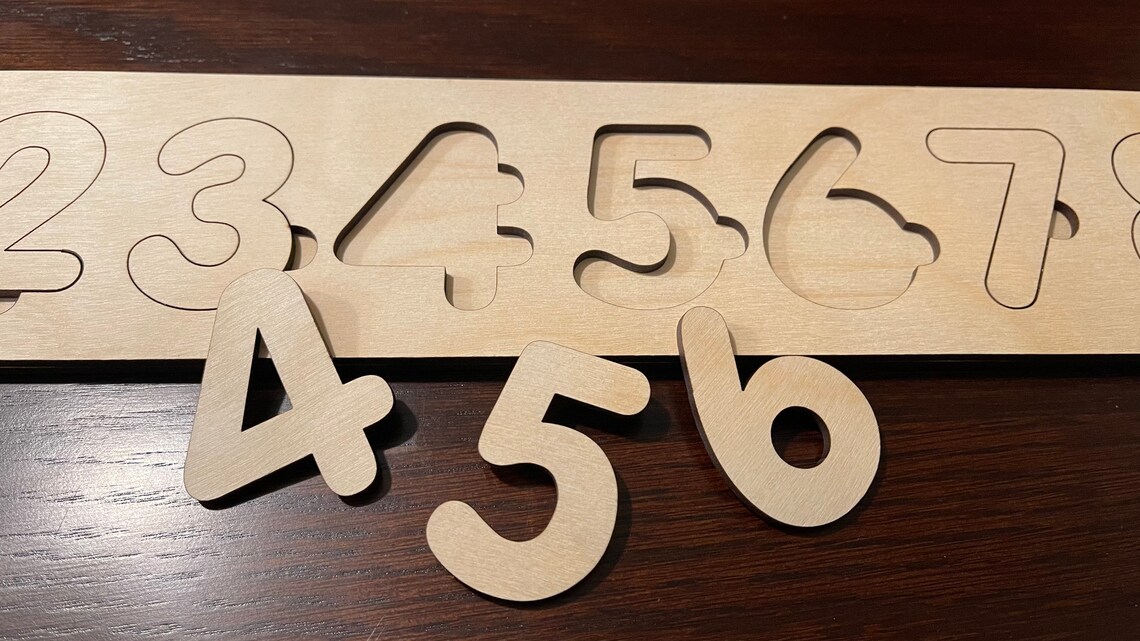Number Puzzle SVG File- Perfect for Glowforge - SVG Digital Download - Etsy