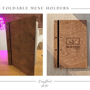 Foldable Menu Holder / A5 Paper Size / Custom Menu Cover / - Etsy