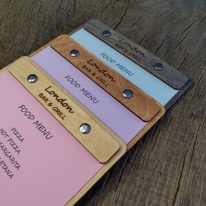 Menu Holder / Letter Paper Size Custom Menu Cover / FREE ...