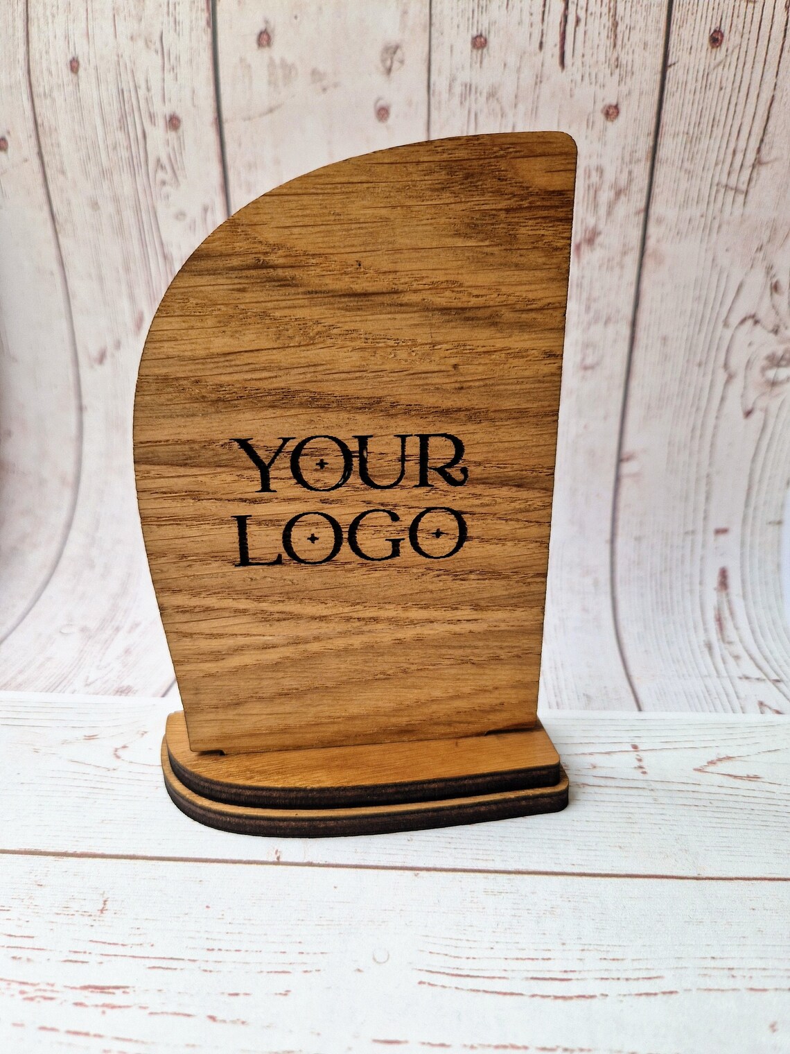 Custom QR Code Menu / Oak Wood QR Code Sign - Etsy