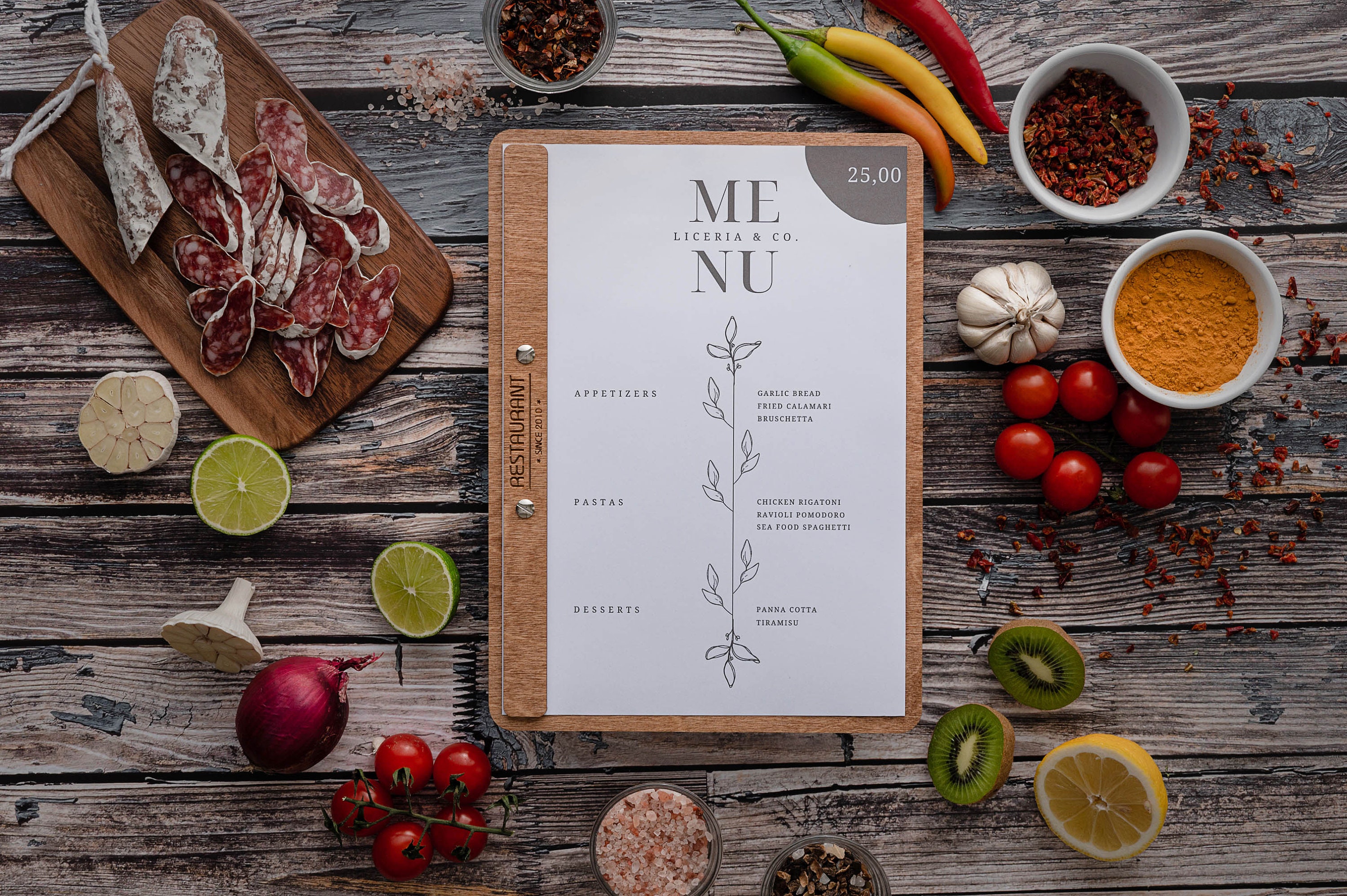 Menu Holder / Custom Menu Cover / A4 Paper Size / FREE - Etsy