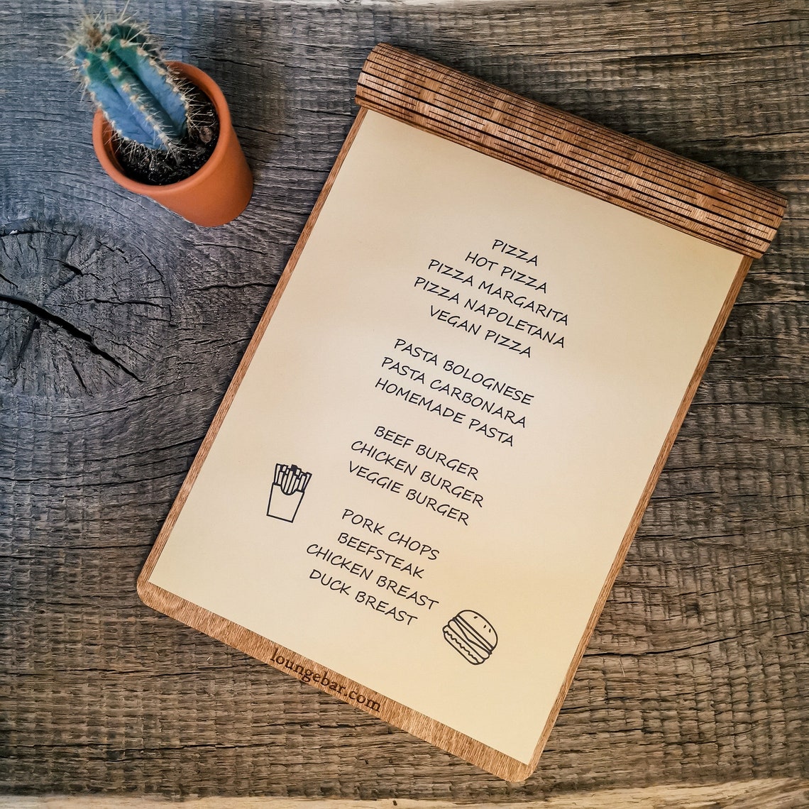 Custom Menu Holder / Menu Cover / FREE PERSONALIZATION - Etsy
