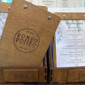 Menu Holder / Custom Menu Cover A5 Paper Size / FREE PERSONALIZATION - Etsy