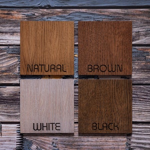 Custom QR Code Menu / Oak Wood QR Code Sign - Etsy