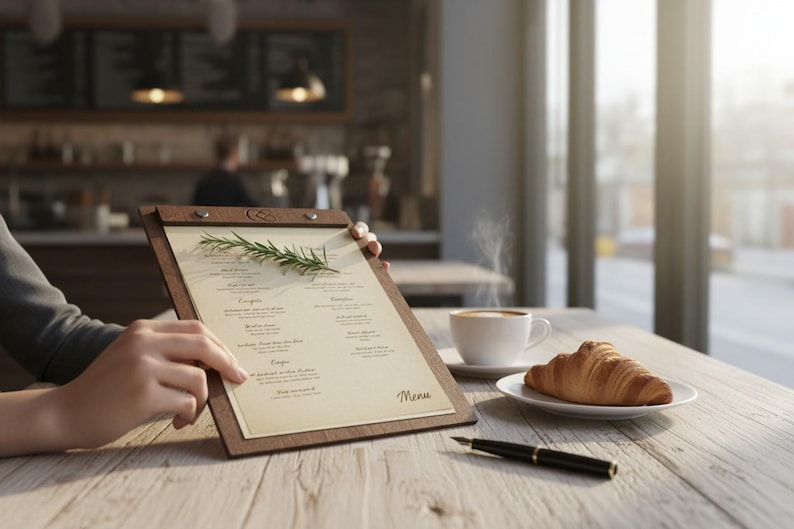 Menu Holder Custom Menu Cover A5 Paper Size / FREE PERSONALIZATION ...