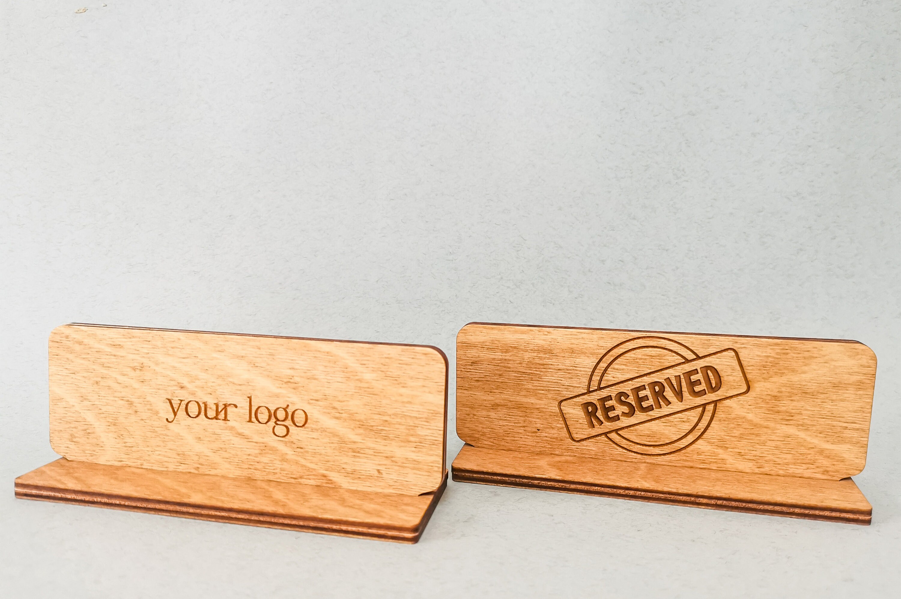 Reserved Table Sign / Wooden Reserved Sign for Restaurants With Your ...