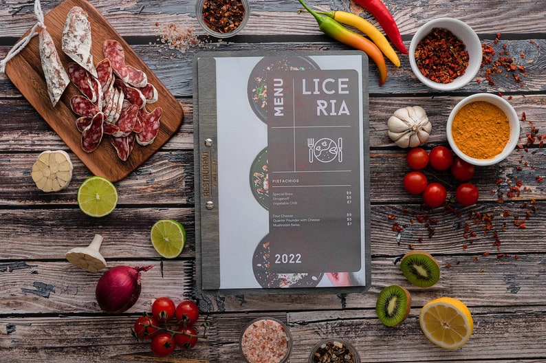 Menu Holder / Custom Menu Cover / A4 Paper Size / FREE - Etsy