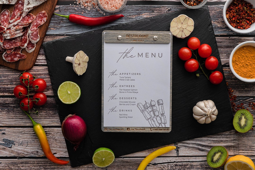 20 X Menu Holders in Gray for Funky Mam - Etsy