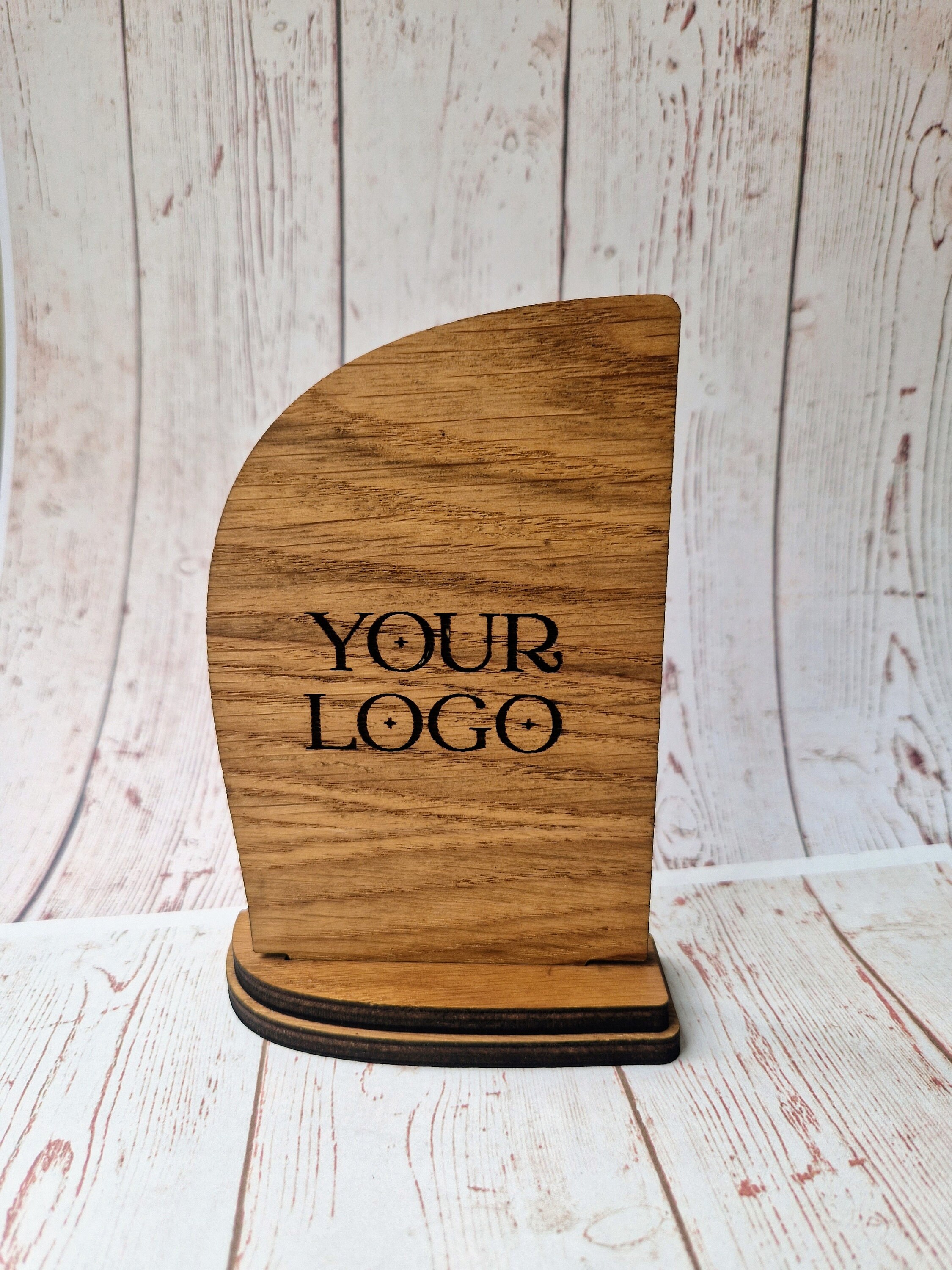 Custom QR Code Menu / Oak Wood QR Code Sign - Etsy