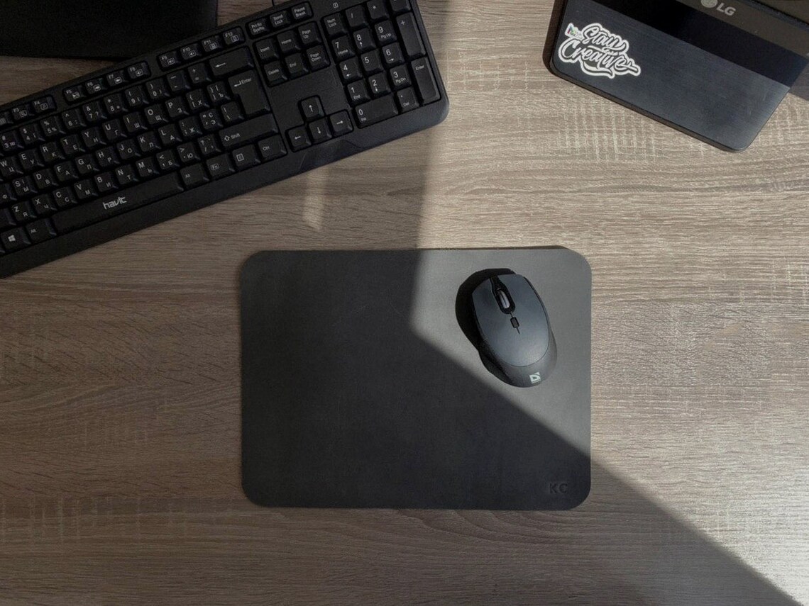 Personalized Leather Mouse Pad Gift for Men Boyfriend Custom | Etsy