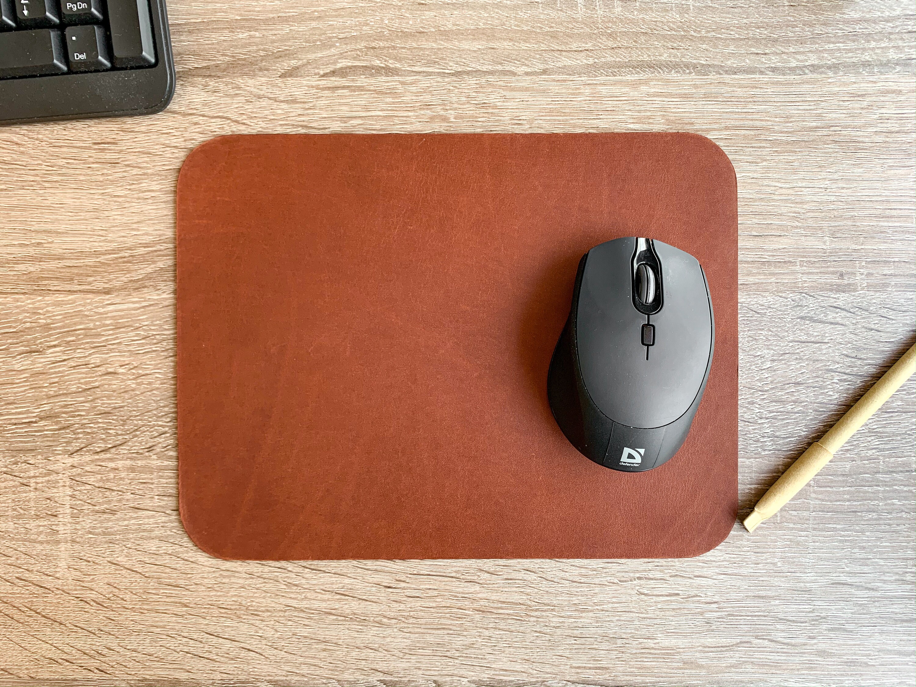 Personalized Leather Mouse Pad Gift for Men Boyfriend Custom | Etsy