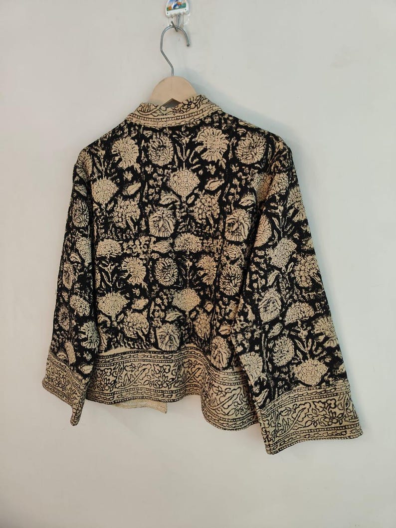 Handblock Print Cotton TNT Jacket – Artisanal Block Printed Boho Jacket ...