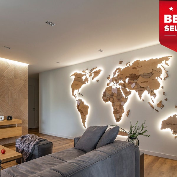 Led Wood World Map, Wood World Map Led, 3d Wooden Map Led, 3d Wooden World Map, 3d Led World Map ...