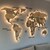 Led Wood World Map, Wood World Map Led, 3d Wooden Map Led, 3d Wooden ...