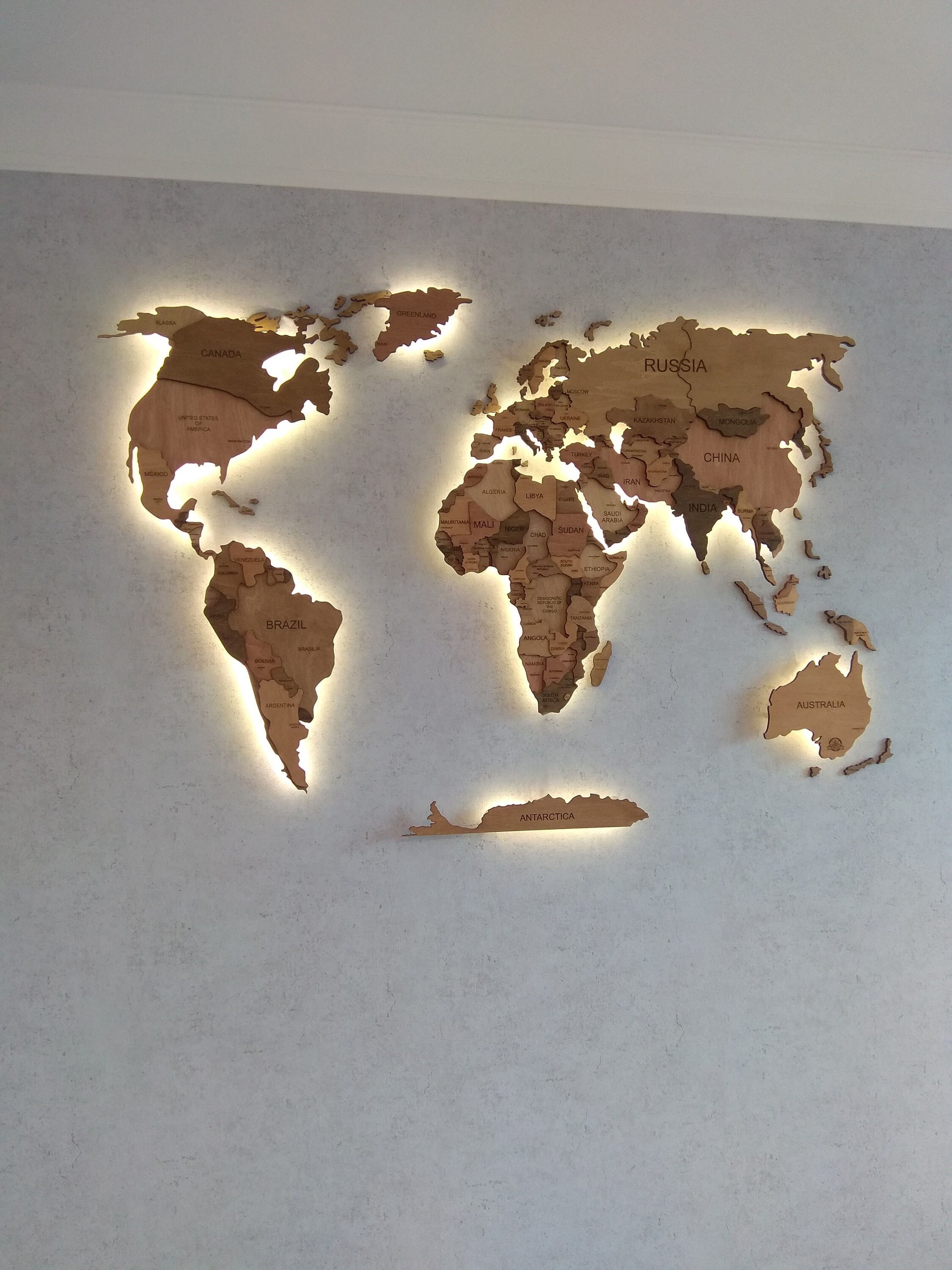 Wooden Map Wall Map of Wood Travel Wooden Map Wooden Lake - Etsy