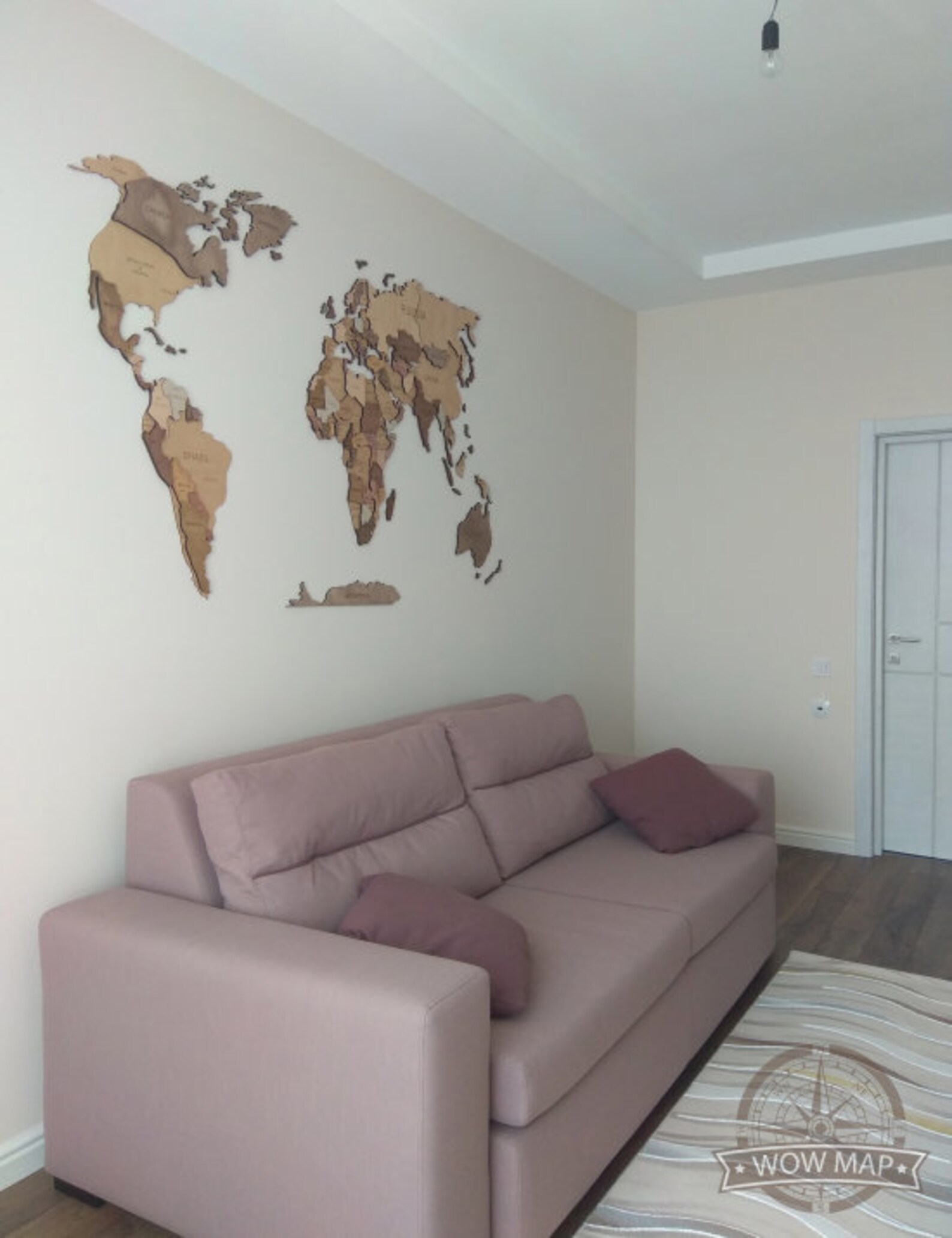 3D World Map With Leds Wooden Wall Map of the World 3D - Etsy Canada