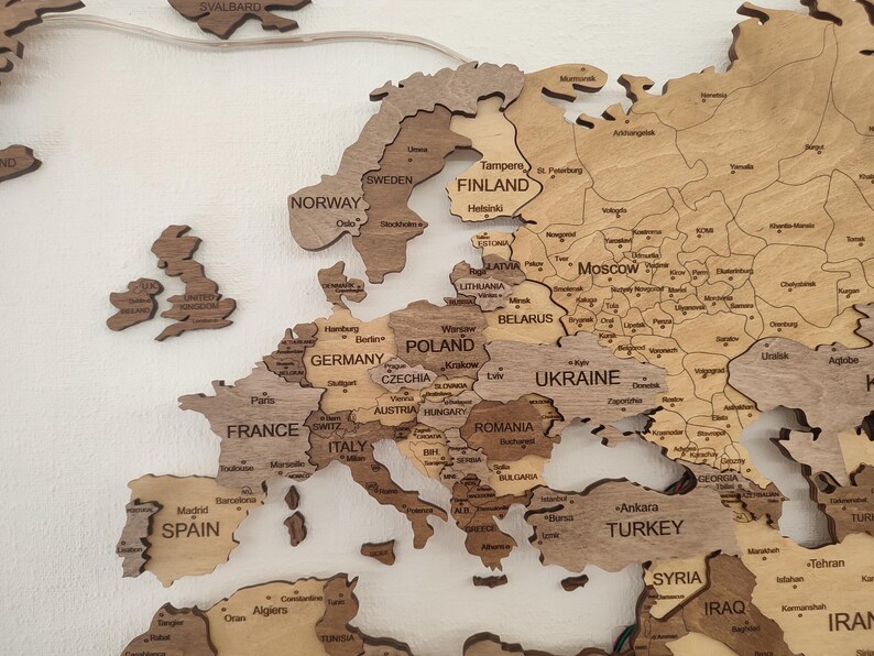 Led Wood World Map, Wood World Map Led, 3d Wooden Map Led, 3d Wooden ...