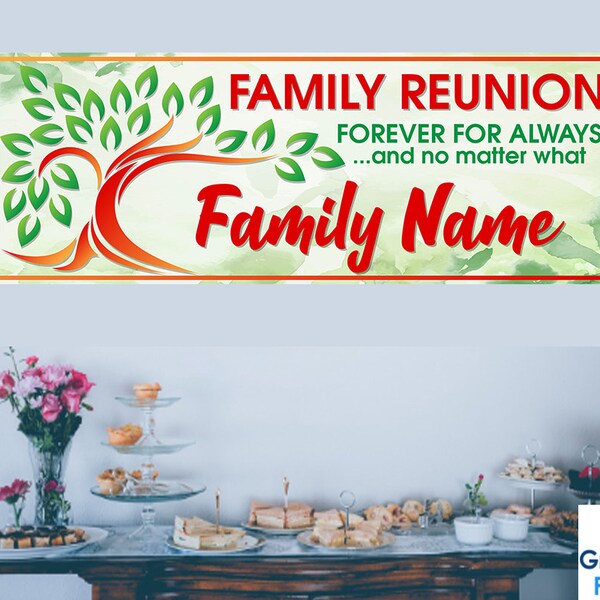 Reunion Banner - Etsy