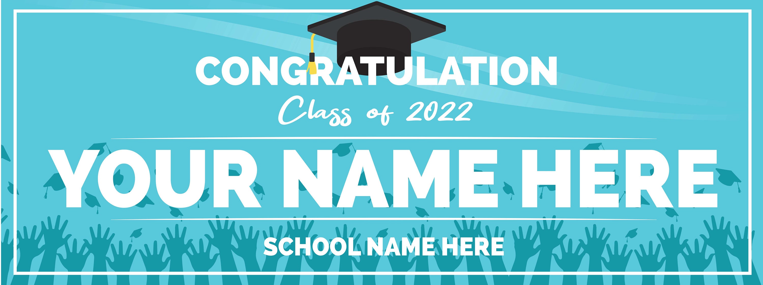 Personalize Graduation Banner Class of 2022 Graduation | Etsy